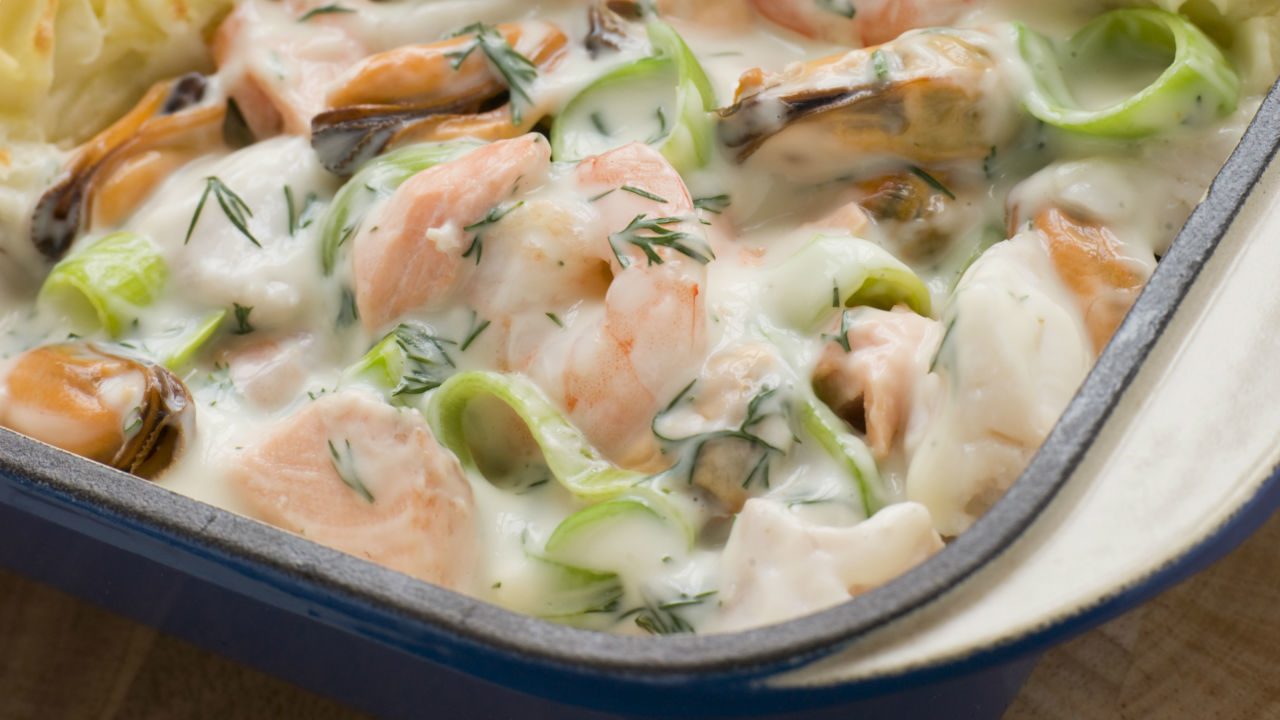 Prawn And Salmon Bake With Potato Rosti | The Six O'Clock Show