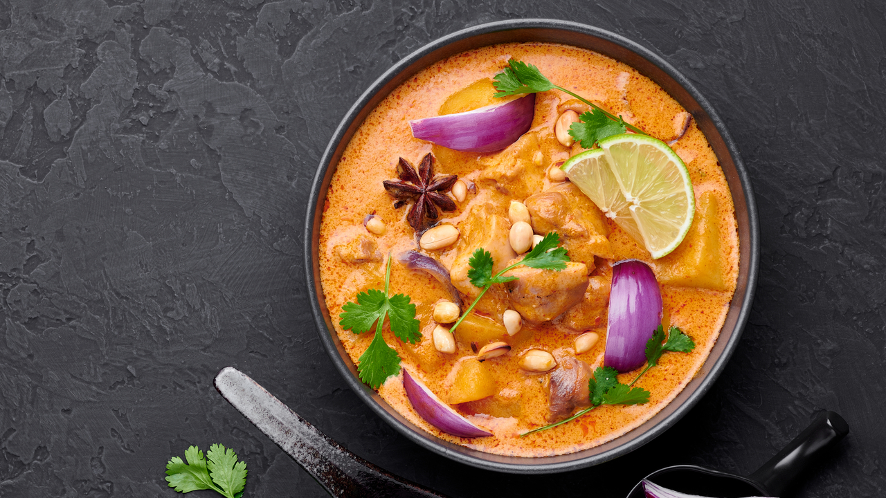 Potato Massaman Curry with Water Chestnuts and Sticky Rice | The Six O ...