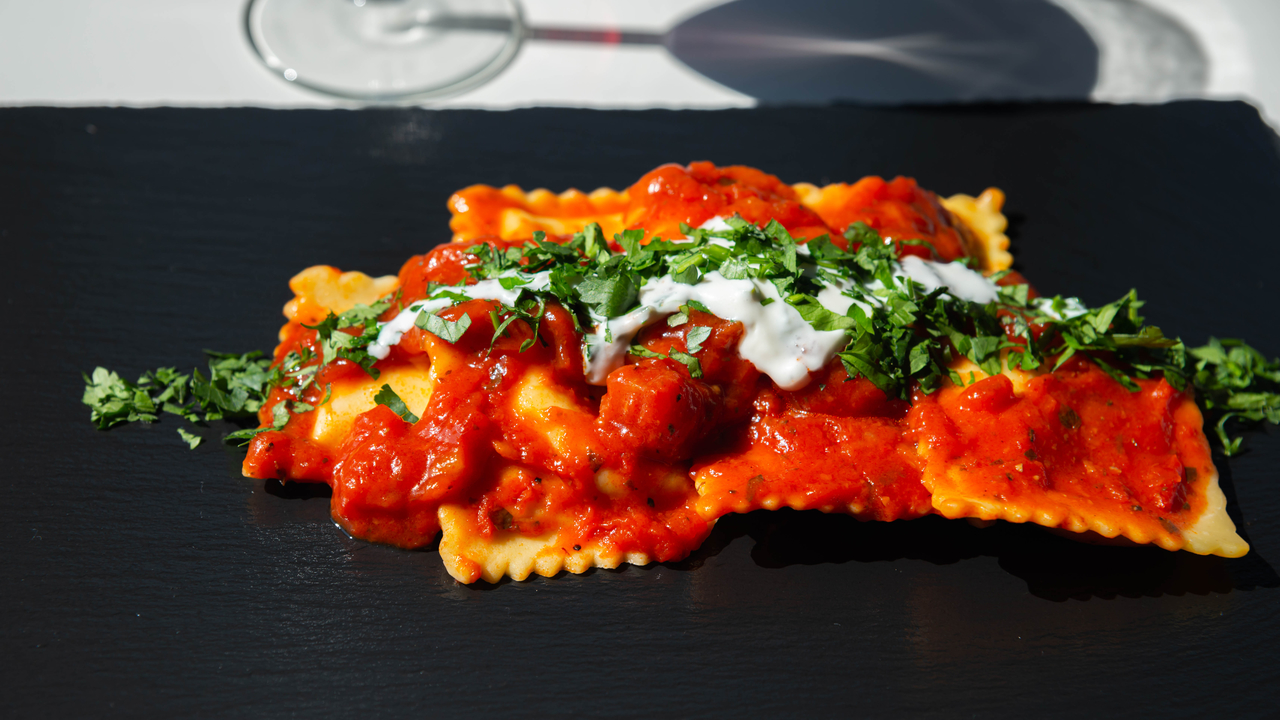 Four Cheese Ravioli with Marinara sauce | The Six O'Clock Show